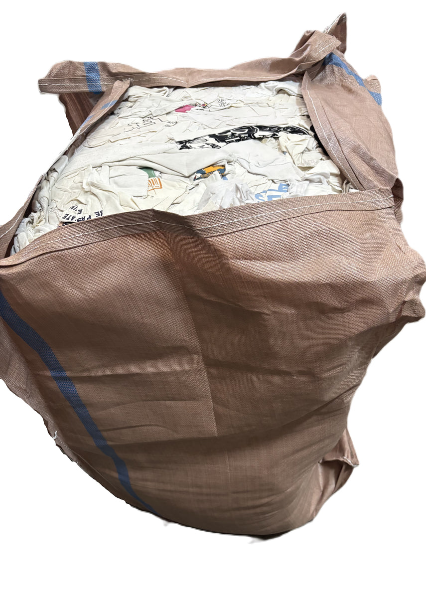 Fire Bird Printed white cotton rags 200kg bale – Firebird NZ ...