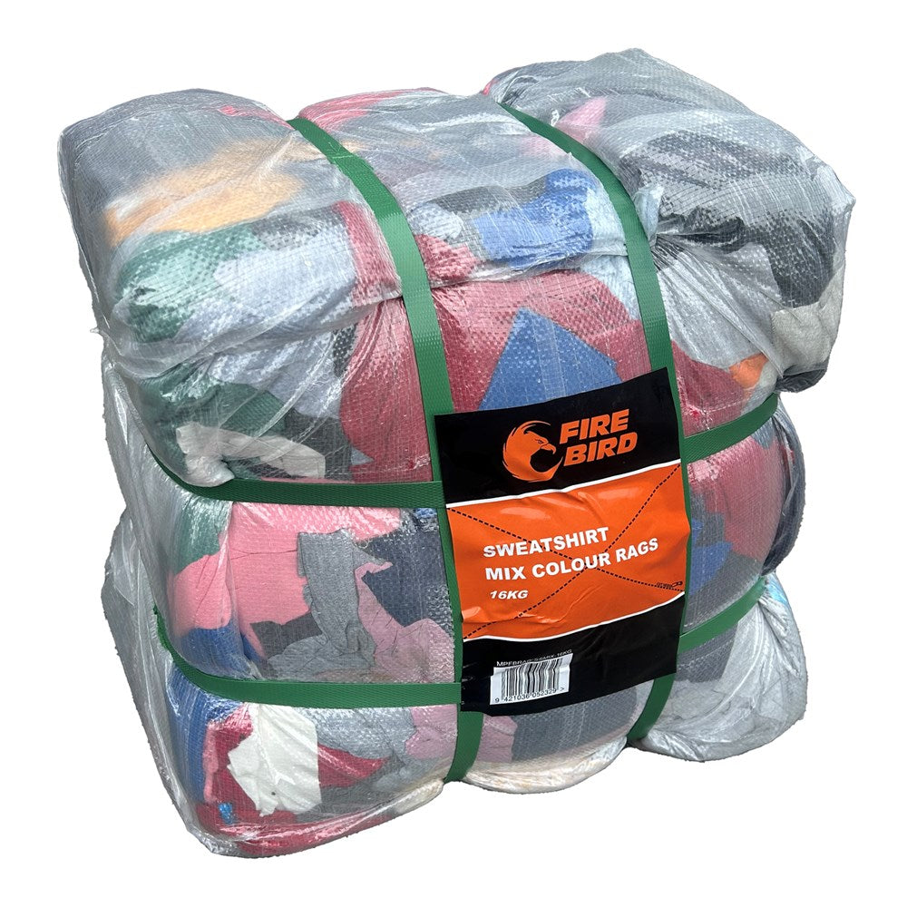 Fire Bird Sweatshirt mix colour rags 16kg – Firebird NZ - Wholesale ...
