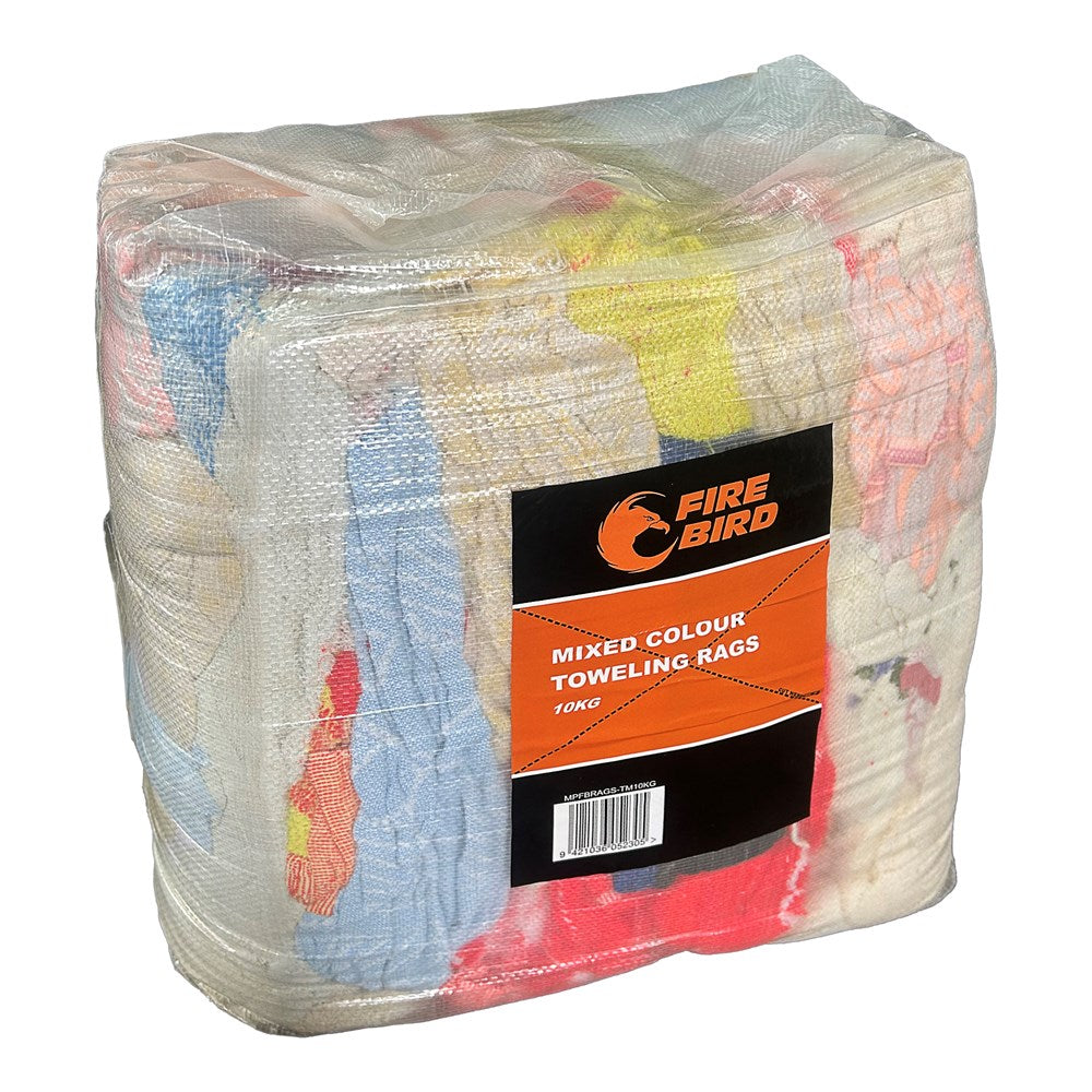 Fire Bird Rags MIXED toweling compressed 10kg – Firebird NZ - Wholesale ...